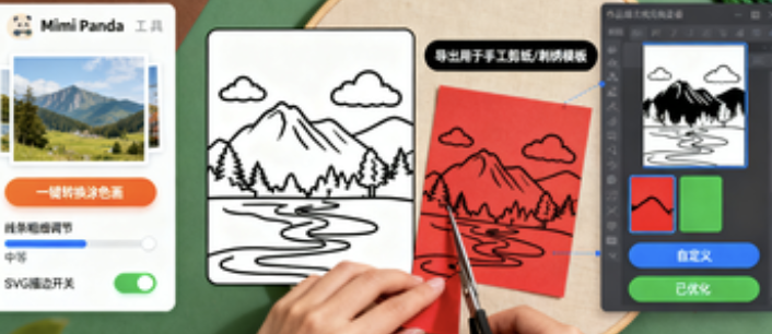 Mimi Panda AI Coloring Generator: Turn photos into coloring pages with ...