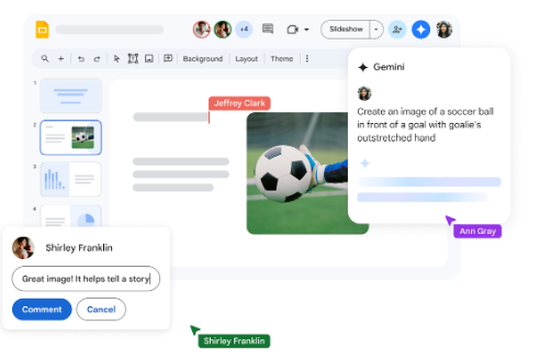 Google Slides: An online presentation software that supports real-time ...