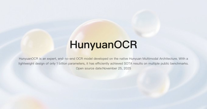 HunyuanOCR Open Source: End-to-End-Multi-Szenario-OCR-Expertenmodell ...